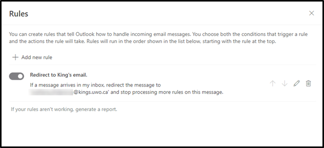 Redirecting UWO Email to King's - King's University College